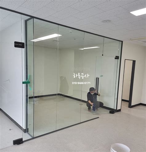 사무실 유리칸막이 서울 금천구 가산동 유리칸막이 하루공사