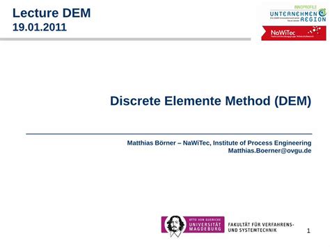 pdf discrete elemente method dem · pdf file19 01 2011 discrete