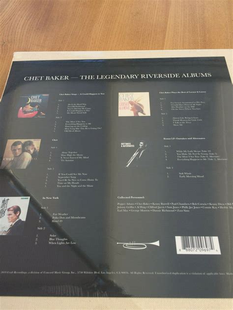 Chet Baker Chet The Legendary Riverside Albums Vinyl Lp