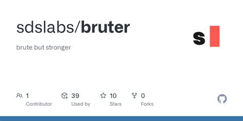 GitHub Sdslabs Bruter Brute But Stronger