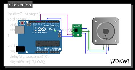 Stepper Motor Wokwi Esp32 Stm32 Arduino Simulator