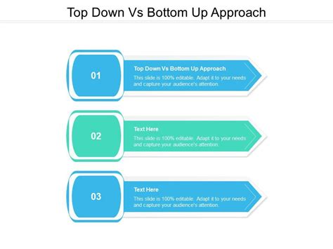 Top Down Vs Bottom Up Approach Ppt Powerpoint Presentation Infographic