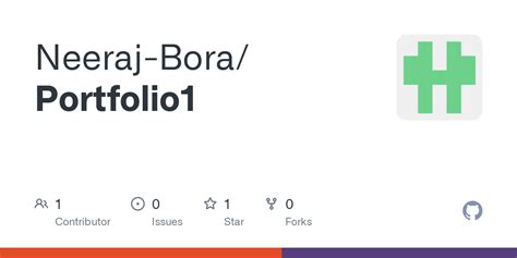 GitHub Neeraj Bora Portfolio1