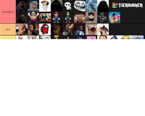Tiermaker Of All Evade Nextbots Roblox HOLIDAY Nextb Tier List