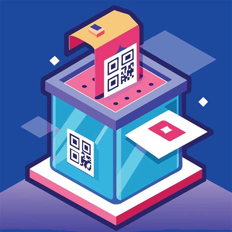 Digital Voting System QR Code Based Secure Ballot Submission Vector Art At Vecteezy