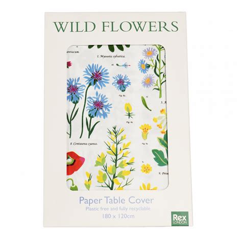 wild Flowers Paper Table Cover ﻿rex London