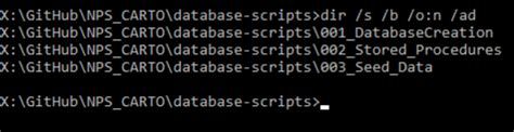 dos command line alphabetically merging files recursively in multiple