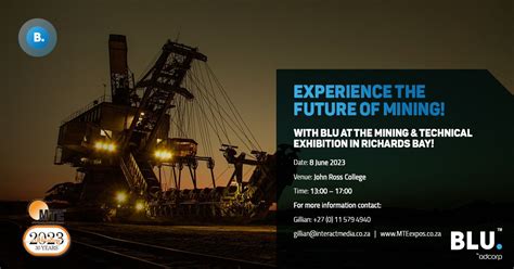 Blu By Adcorp On Linkedin Miningtechexhibition Mteexpos