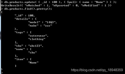 mongodb 数据更新操作 db getcollection 集合名称 更新数据 csdn博客