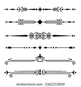 Text Divider Ornament Bundle Design Element Stock Vector Royalty Free 2362315839 Shutterstock