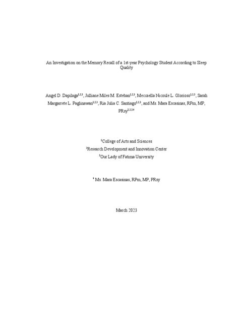 An Investigation On The Number Of Digits A 1st Year Psychology Student