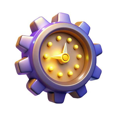 Gear Clock Time Management And Productivity 55853340 Png