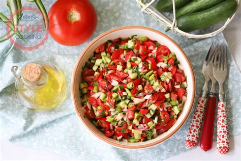 Çoban Salata Recipe Turkish Style Cooking