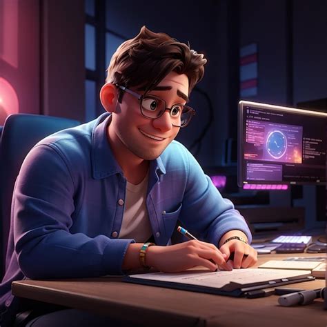 Premium Ai Image Professional Programmer Engineer Writing Code