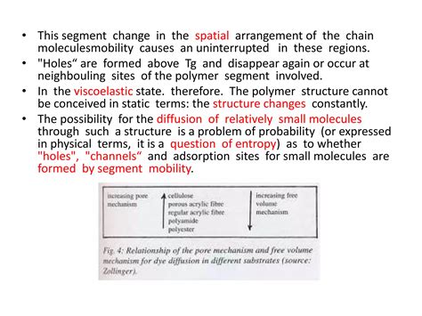 Dyeing Kinetics Diffusion Pore Model Free Volume Model Pptx