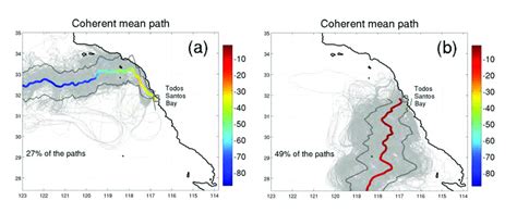 A Particle Paths With Origin Between The Latitudes Of 32°n And 33 5°n