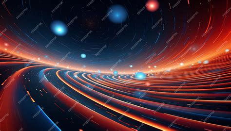 premium ai image spacetime warping cosmic and futuristic digital