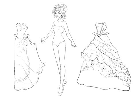 Раскраски Бумажные куклы распечатать в хорошем качестве скачать бесплатно раскрасить онлайн на