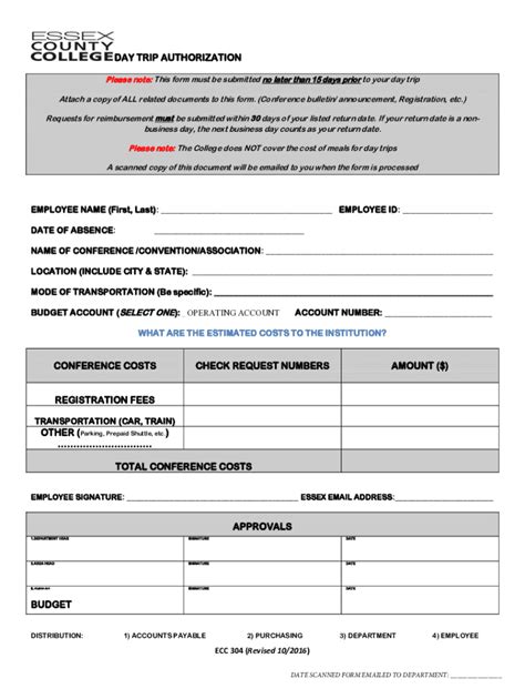 Fillable Online Day Trip Authorization Usda Forest Service Fax Email Print Pdffiller