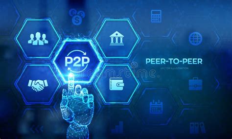 Peer To Peer P2p Payment And Online Model For Support Or Transfer Money Peer To Peer