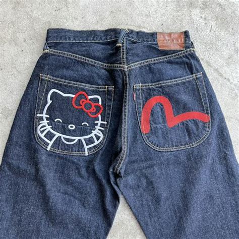 Evisu Evisu X Hello Kitty Jeans | Grailed