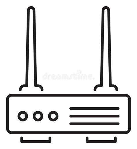 Information Technology Router Vector Icon Illustration Stock Vector