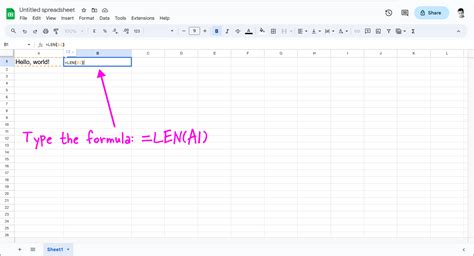 Character Count In Google Sheets With And Without Spaces