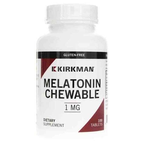 Melatonin Chewable Tablets 1 Mg Kirkman