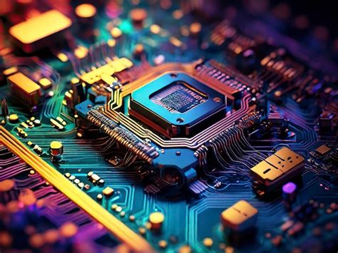 Premium Photo Abstract Technology Circuit Design Cpu Motherboard Of A Computer Board And