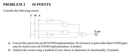 PROBLEM POINTS Consider the following circuit с Chegg