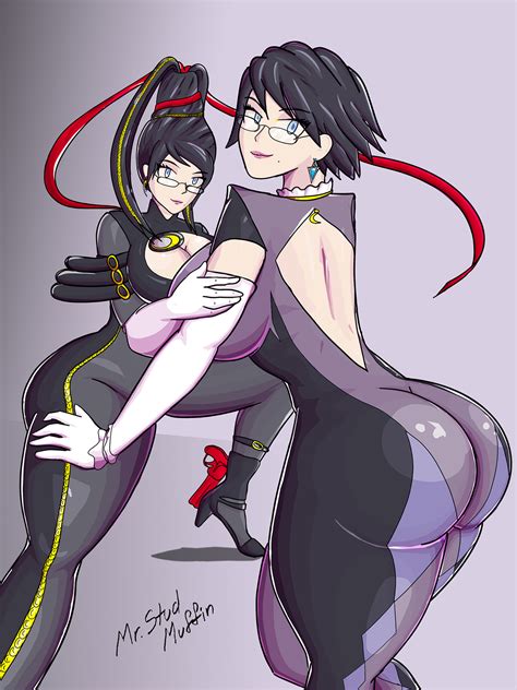 Thicc Bayonetta X Bayonetta Full Clothed Version By Mrstudmuffin