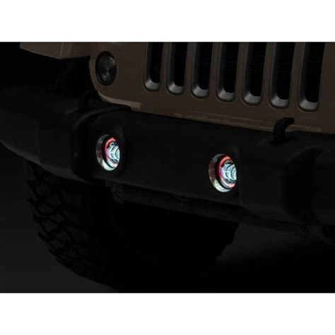 Raxiom 07 18 Jeep Wrangler Jk Led Fog Lights Rgb Halo Wheelflip