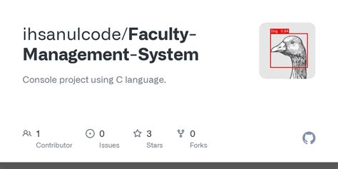 GitHub Ihsanulcode Faculty Management System CSE Console Project Using C Language
