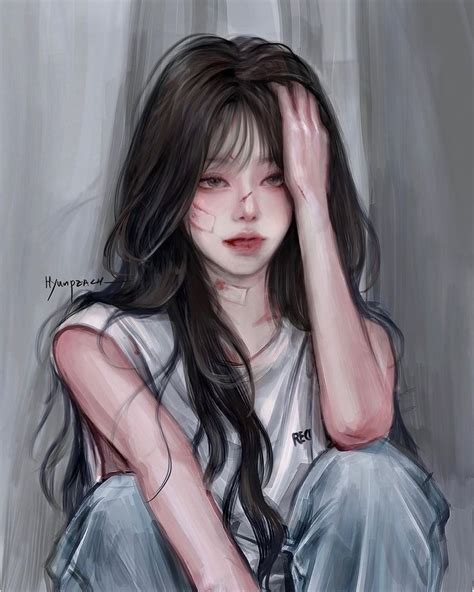 Gothic Anime Girl Anime Art Girl Digital Art Anime Digital Art Girl