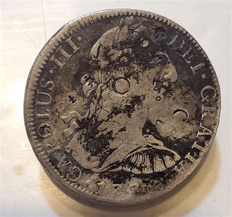 China Spain 8 Reales 177carlos Iii With Chop Marks Catawiki