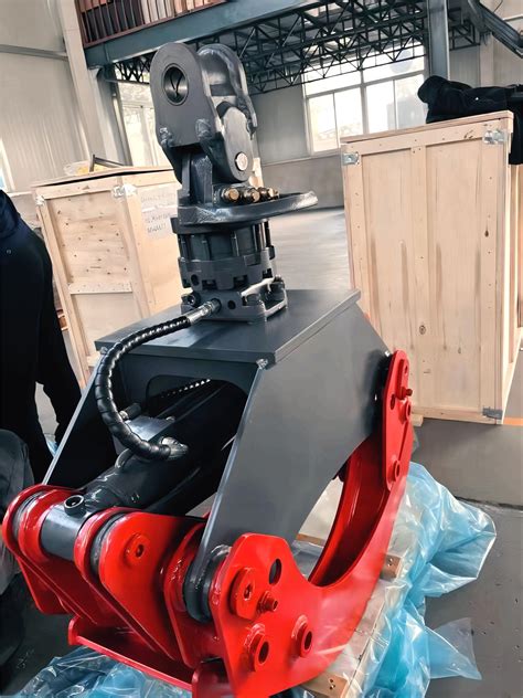 Rotator Hydraulic Log Grapple For Excavator Loader