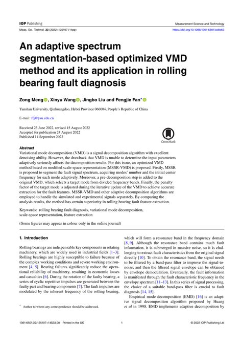 An Adaptive Spectrum Segmentation Based Optimized VMD Method And Its Application In Rolling