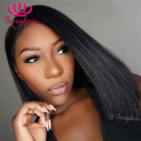 Short Black Bob Wig Synthetic Lace Front Wig Glueless Straight Bob Hair