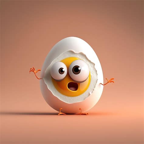 Premium Photo Cute Egg Character