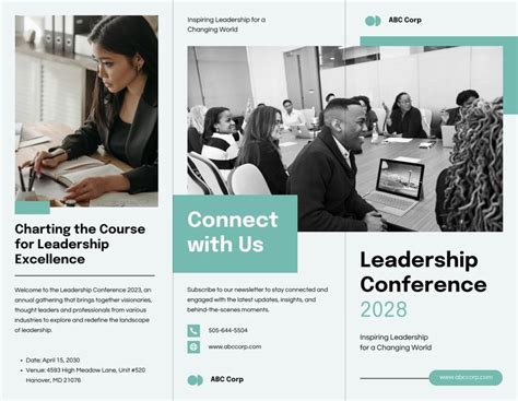 Leadership Conference Agenda Brochure Template Venngage En 2024