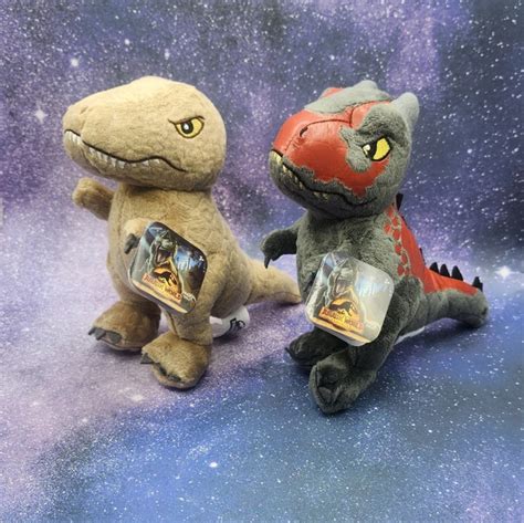 Jurassic World Mini Plush 7 Carnotaurus And T Rex Dinosaurs Toy Nwt