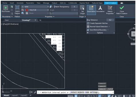 Autocad Hatch Tool Manage Create Hide And Separate Hatches Cad Cam