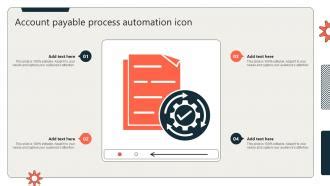 Account Payable Process Automation Icon PPT Template