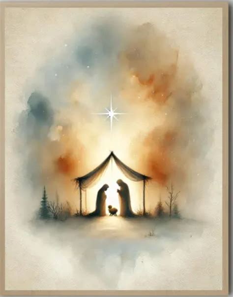 Nativity Art Work Nativity Christmas Christmas Art With Christ