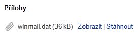 Soubor winmail dat Seznam Nápověda