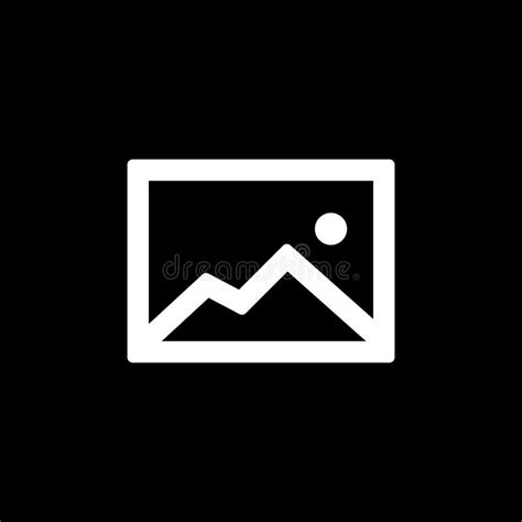 gallery icon for simple flat style ui design stock vector