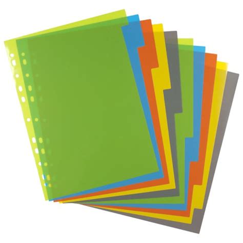 Eco Eco A4 50 Recycled Index File Dividers 1 Set Of 10