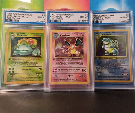 Cartes De Venusaur Charizard Blastoise