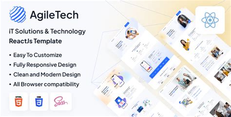 It Agiletech It Solutions And Technology Service React Js Template By