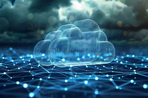 cloud computing data centers and networked computers stock illustration illustration of cloud